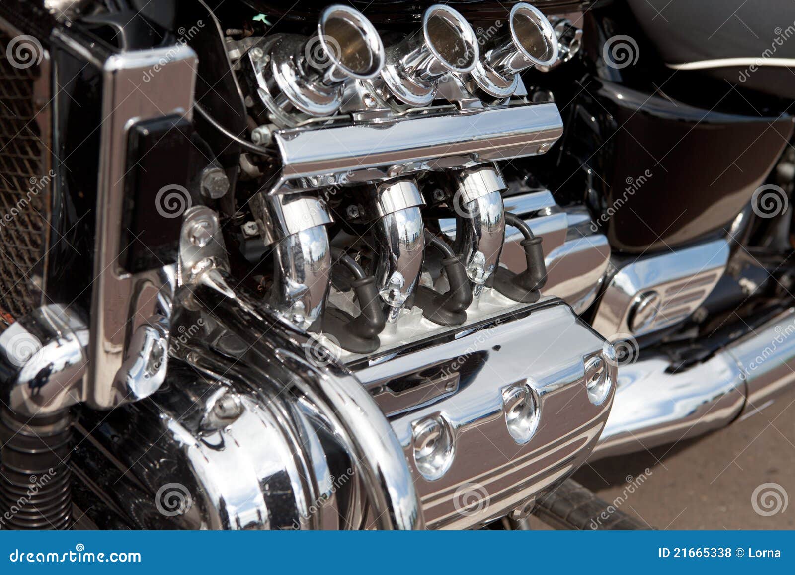 Motorcycle engine power stock photo. Image of clean, motor - 21665338