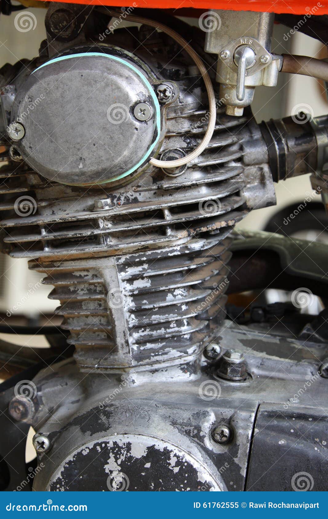 Motorcycle engine in rust. stock image. Image of gill - 61762555