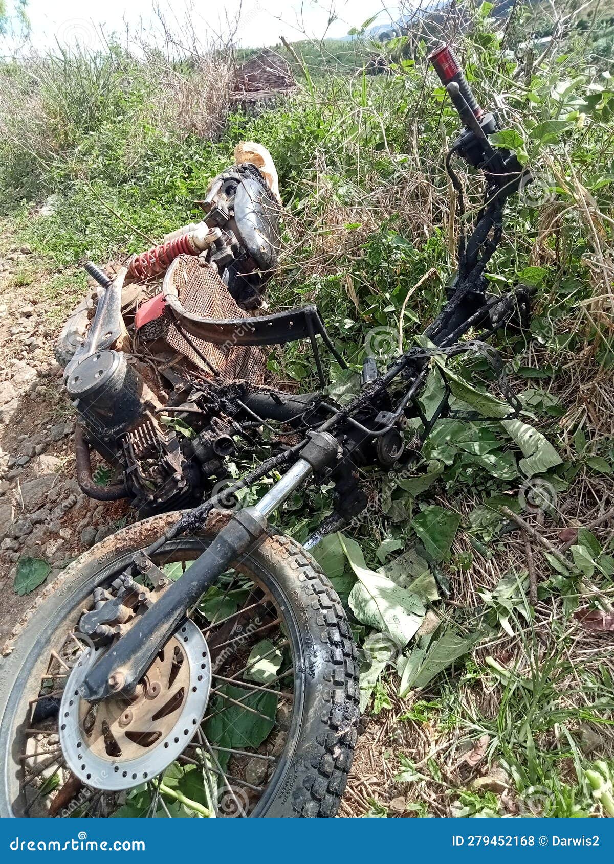 Motorcycle fire stock photo. Image of cassava, carrying - 279452168