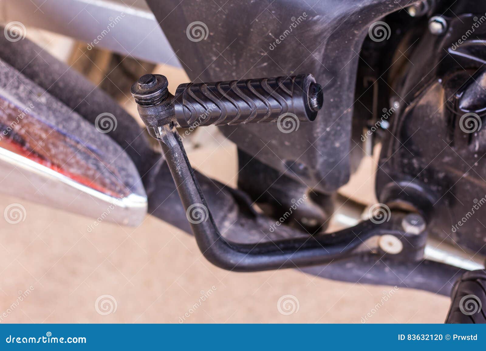 Motorcycle foot kick start stock photo. Image of motorcycle - 83632120