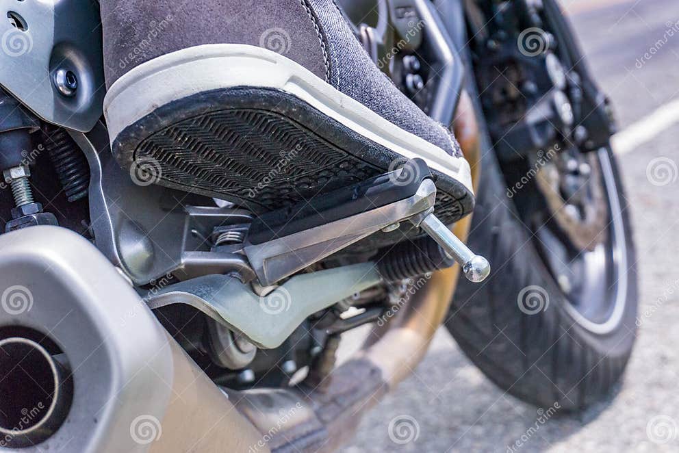 Motorcycle foot rest stock image. Image of racing, high - 101904679