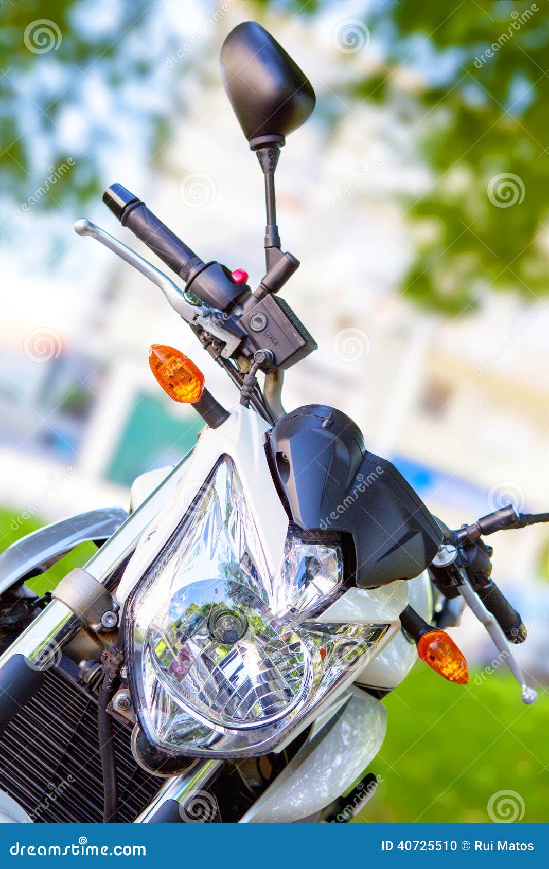 Motorcycle Yamaha XJ6 stock photo. Image of closeup, transportation ...
