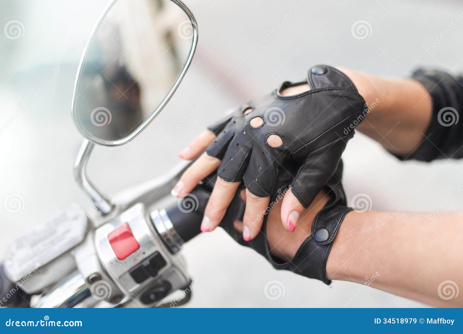 Motorcycle Gloves with Hand Stock Image - Image of dangerous, finish ...