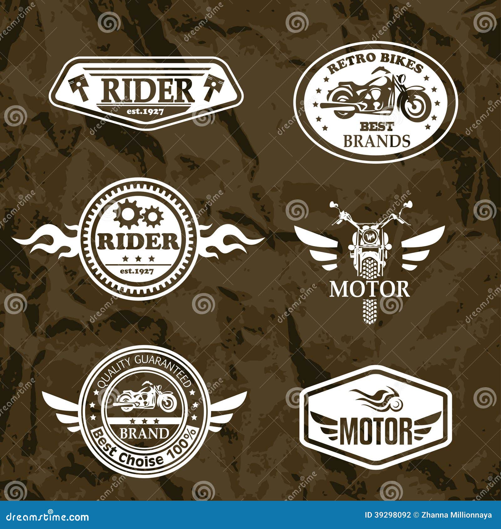 Motorcycle grunge labels stock vector. Illustration of motorbike - 39298092