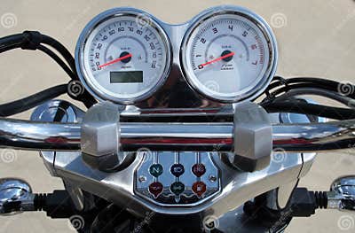 Motorcycle Handlebar Controls Stock Photo - Image of blinker, chopper ...