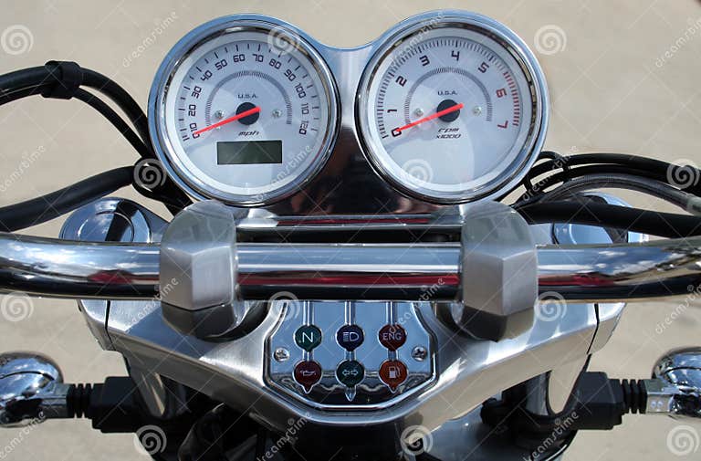 Motorcycle Handlebar Controls Stock Photo - Image of blinker, chopper ...