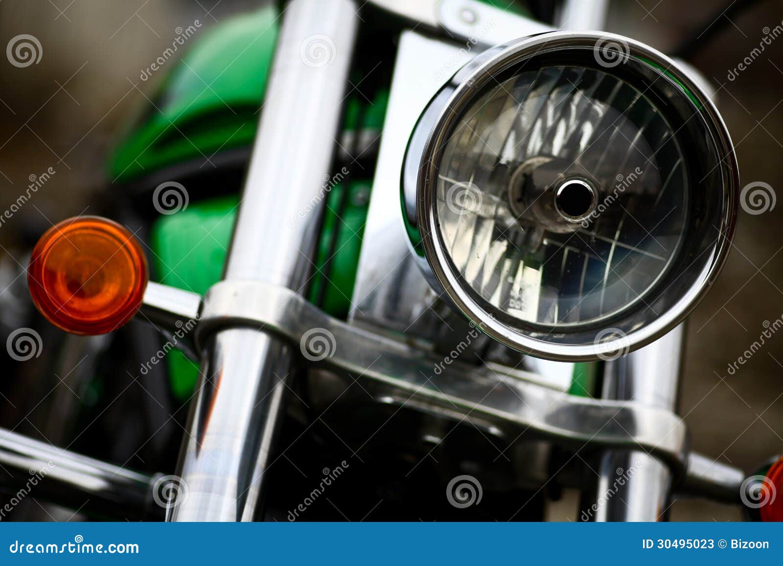 Motorcycle headlight stock image. Image of cycles, metallic - 30495023