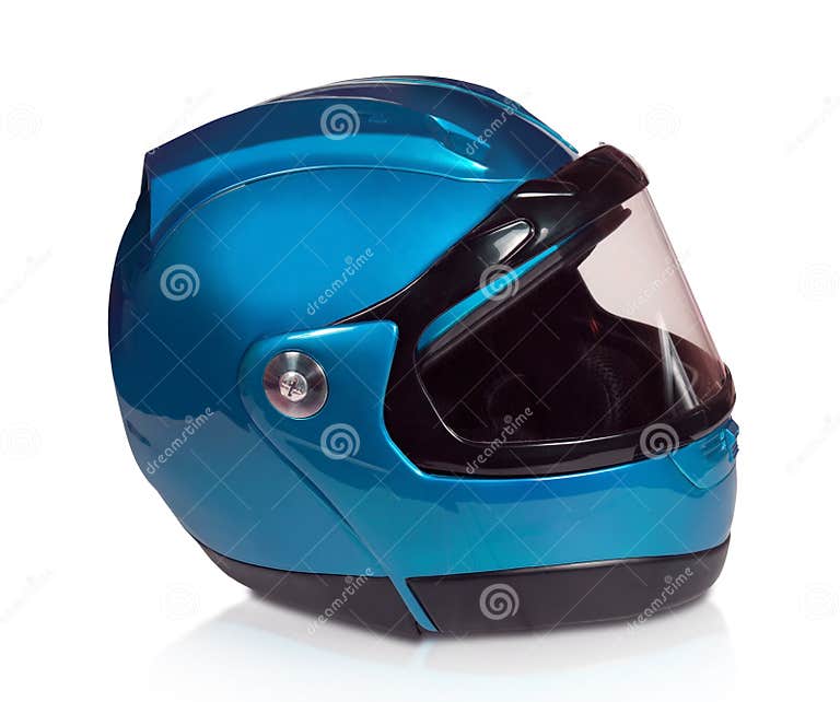 Motorcycle Helmet Light Blue Stock Photo - Image of beautiful, visor ...
