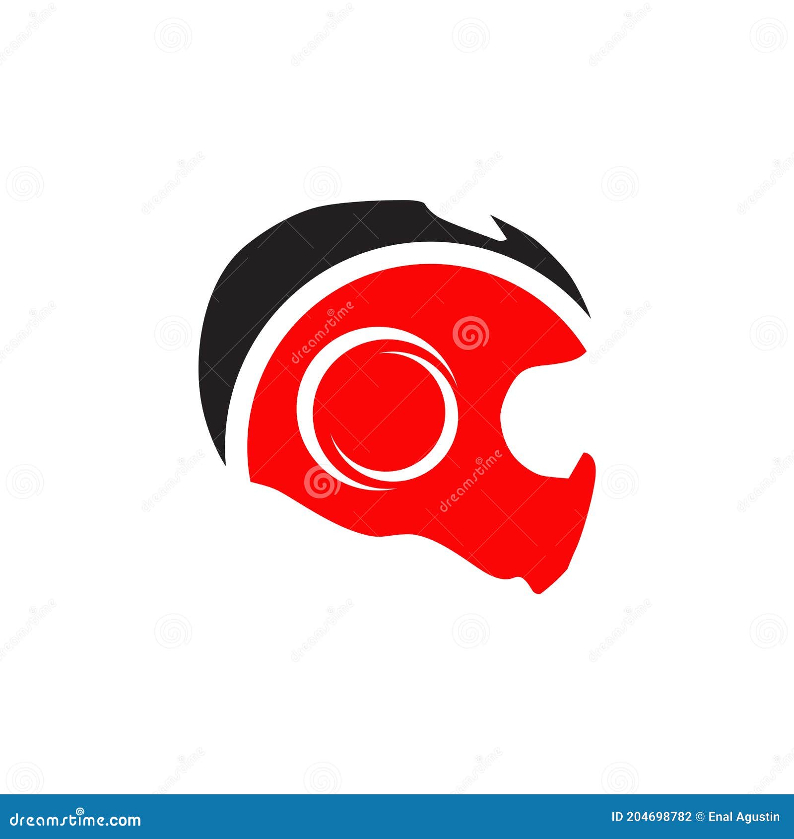 Motorcycle Helmet Logo Design Template Stock Vector - Illustration of ...