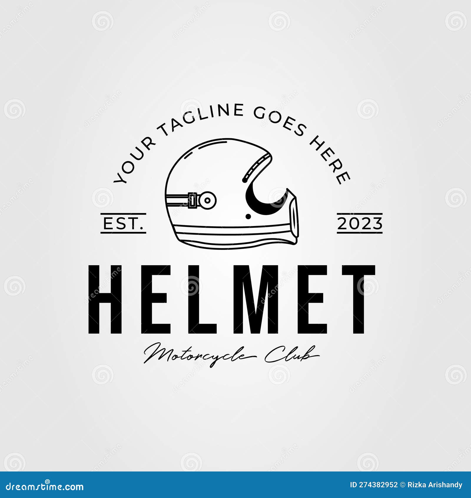 Motorcycle Helmet or Rider Helm Logo Vector Illustration Design Stock ...
