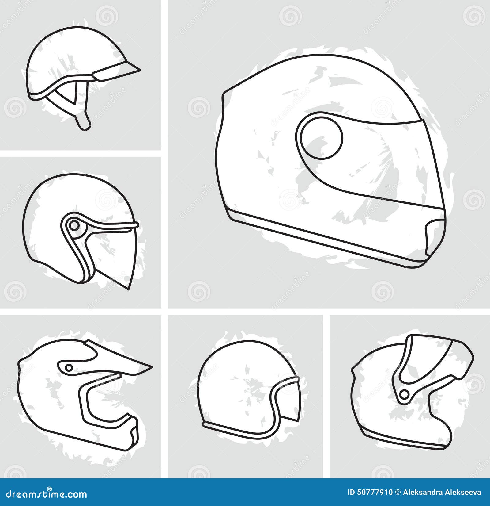 Different Motorcycle Fuel Tanks Front, Back, Top And Side View Isolated ...