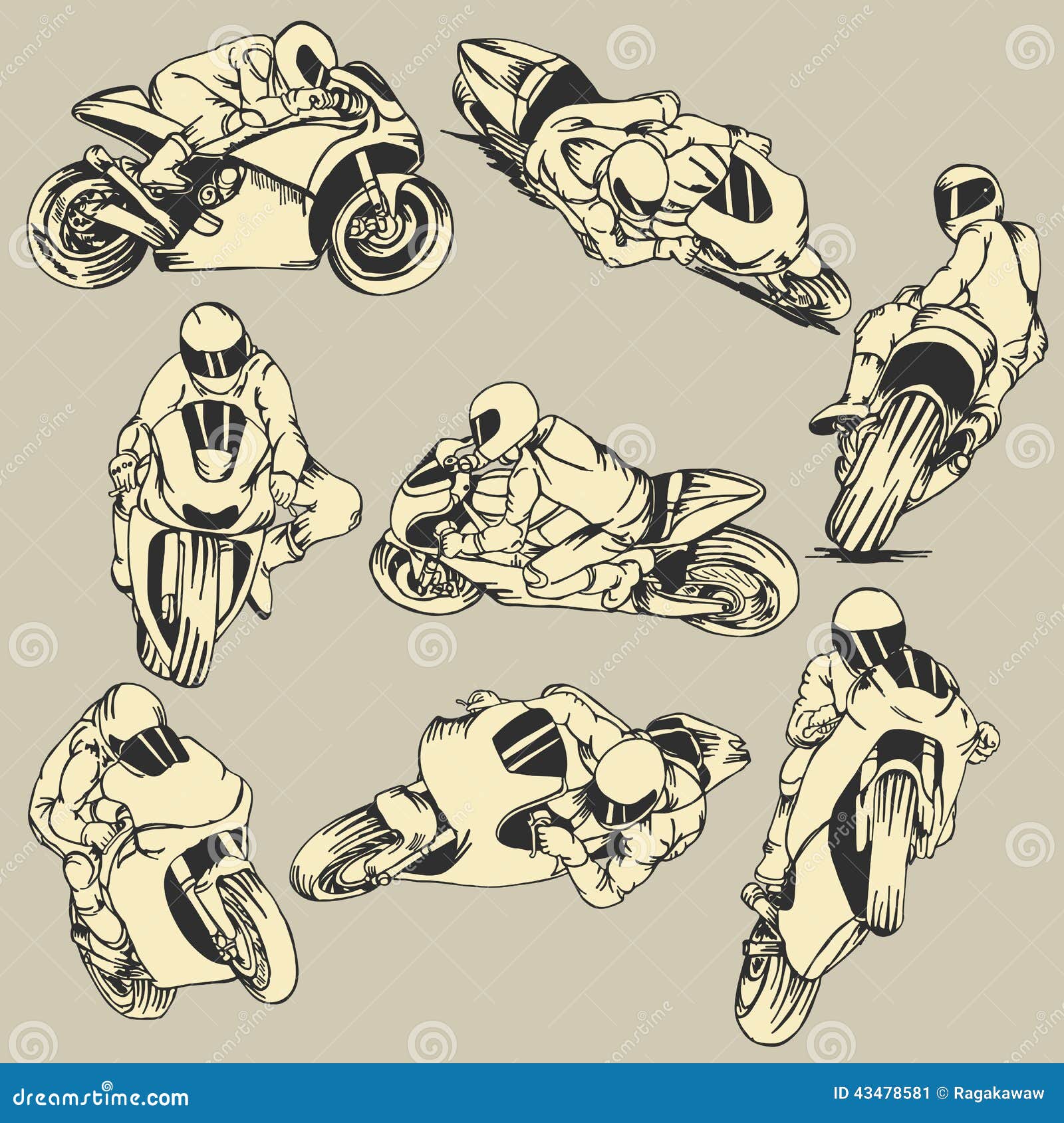 Motorcycle High Speed Action Stock Vector - Illustration of motor ...