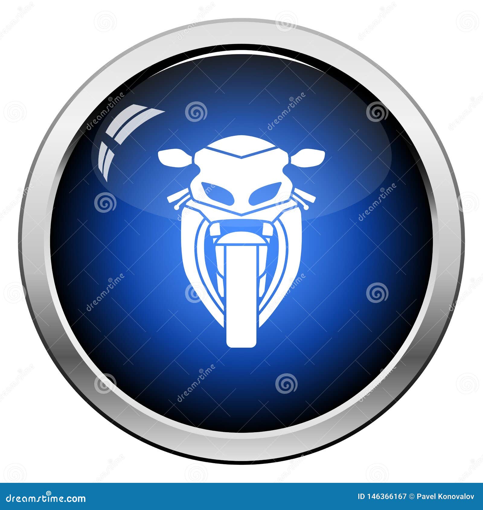 Motorcycle icon front view stock vector. Illustration of symbol - 146366167