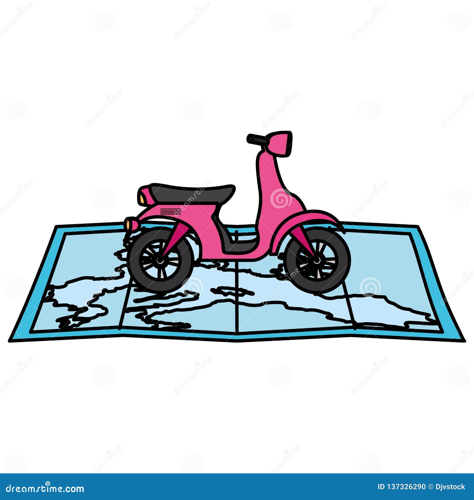 Motorcycle icon image stock vector. Illustration of wheel - 137326290
