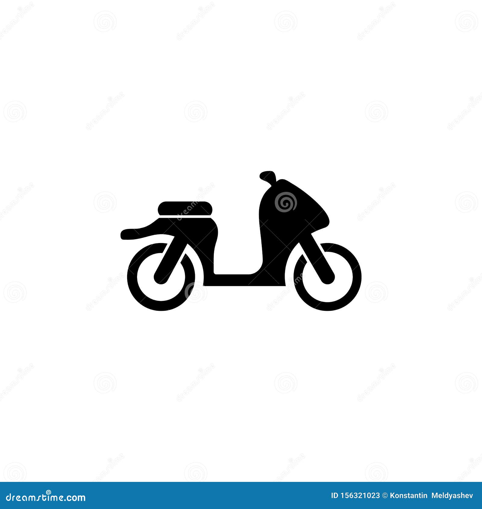 Motorcycle Icon. Simple Glyph Vector of Universal Set Icons for UI and ...