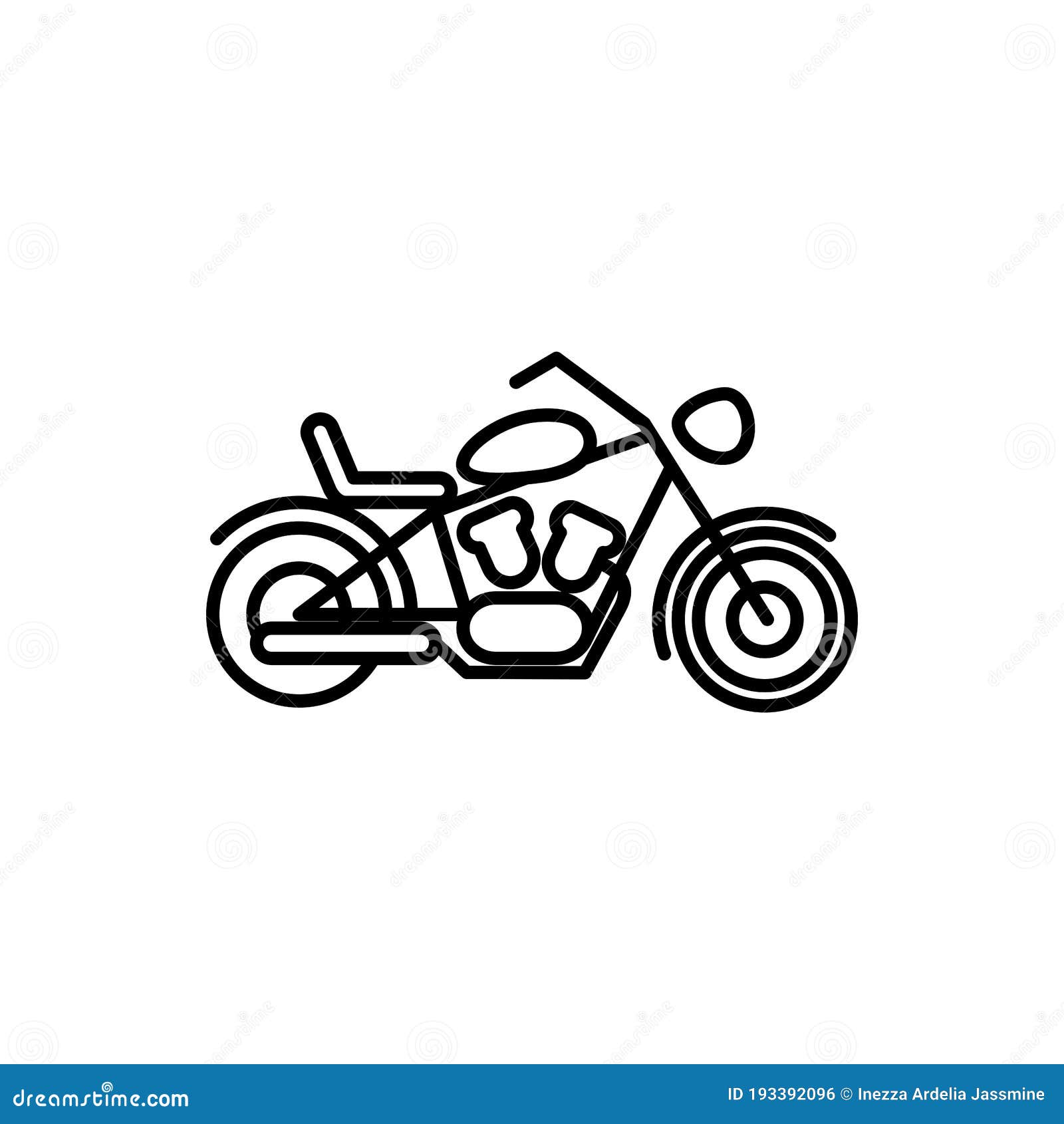 Motorcycle Icon, Symbol Template Vector Stock Vector - Illustration of ...