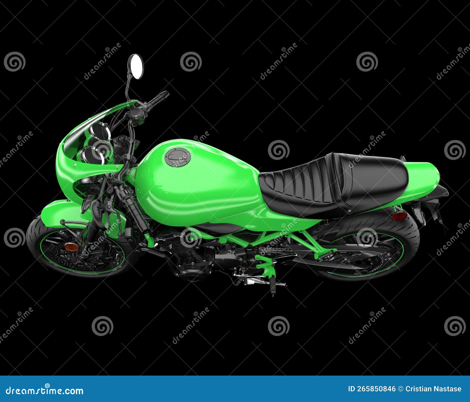 Motorcycle Isolated on Background. 3d Rendering - Illustration Stock ...