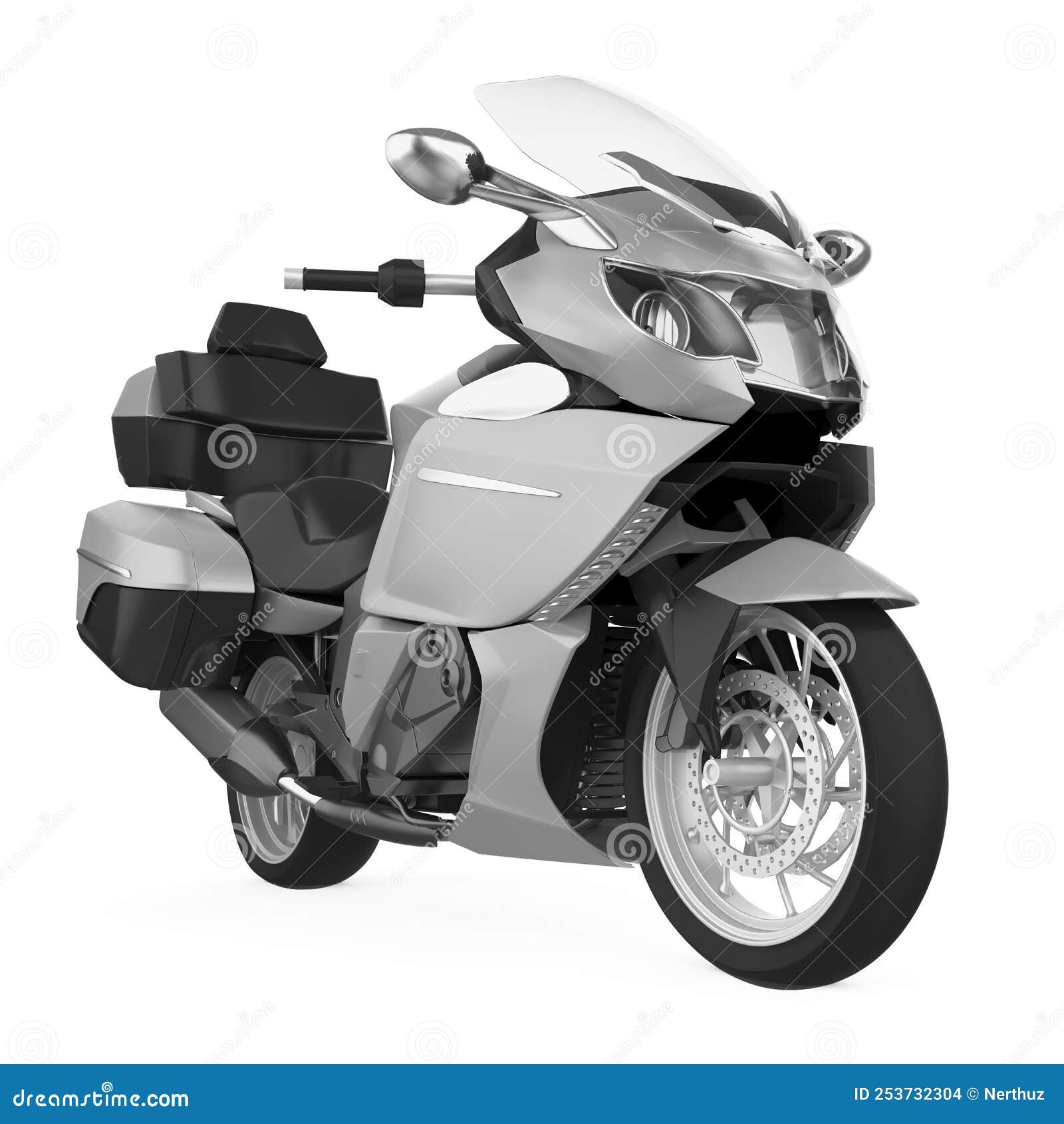 Motorcycle Isolated on White Background Stock Illustration ...
