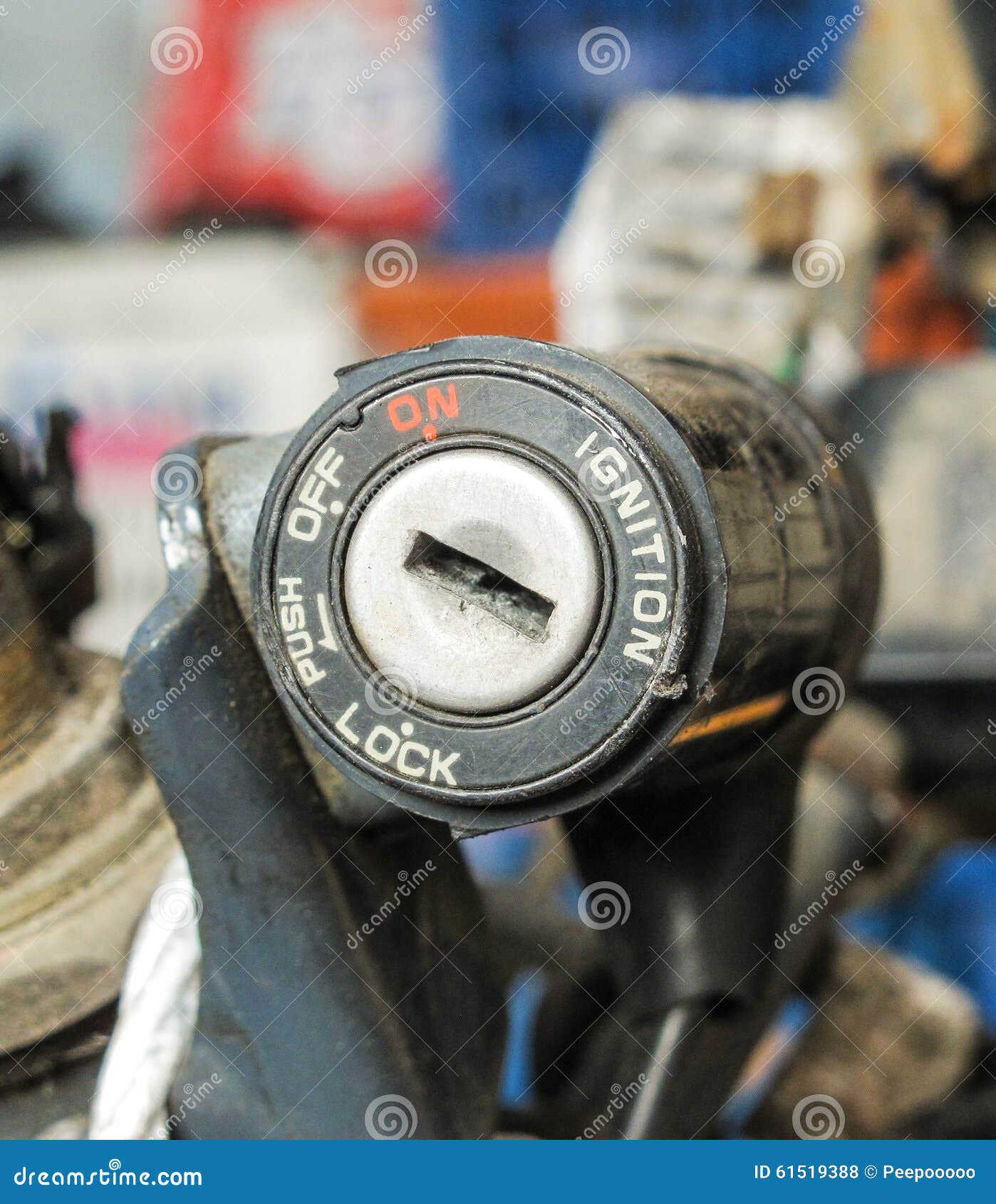 Motorcycle key hole stock photo. Image of black, security - 61519388