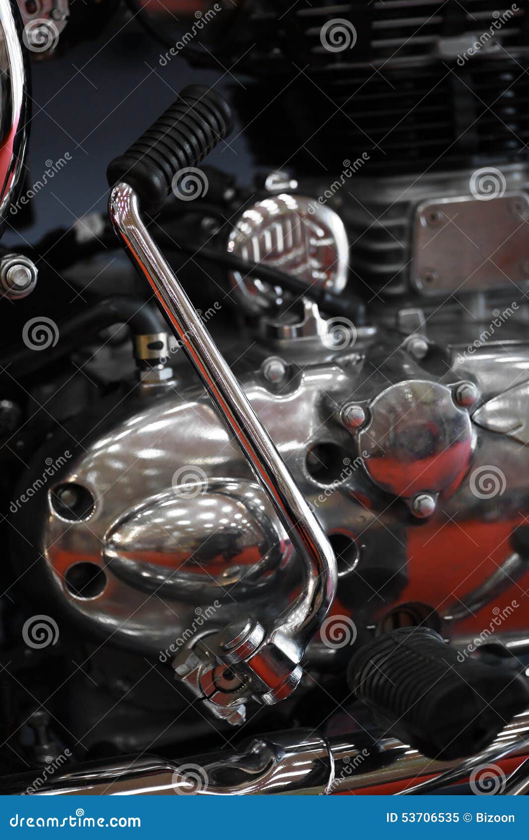Motorcycle Kick Start Pedal Stock Image - Image of motorbike, kick ...