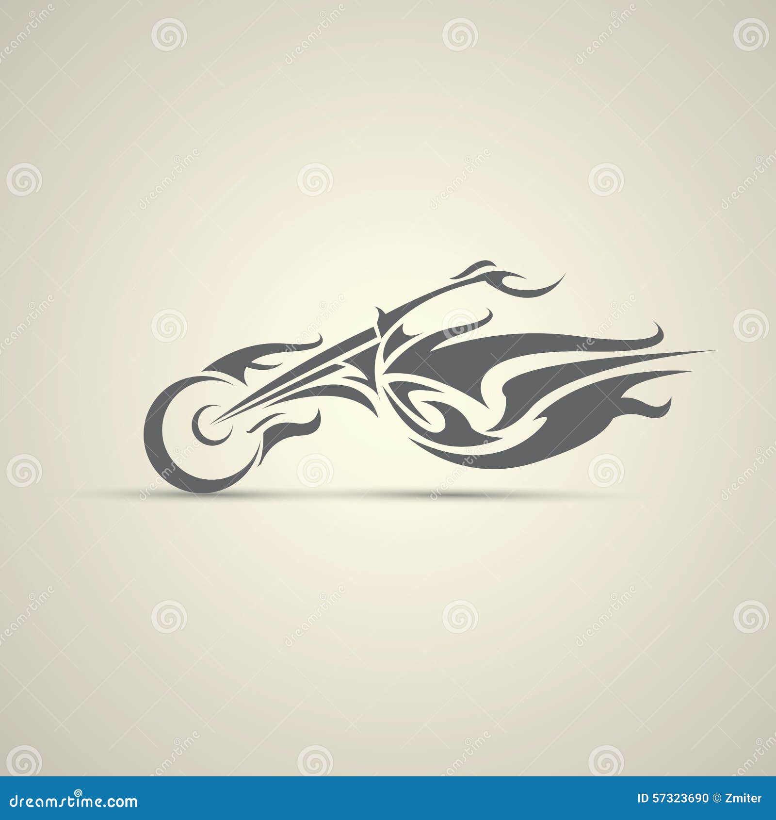 Motorcycle Label, Badge. Abstract Motorcycle Stock Vector ...