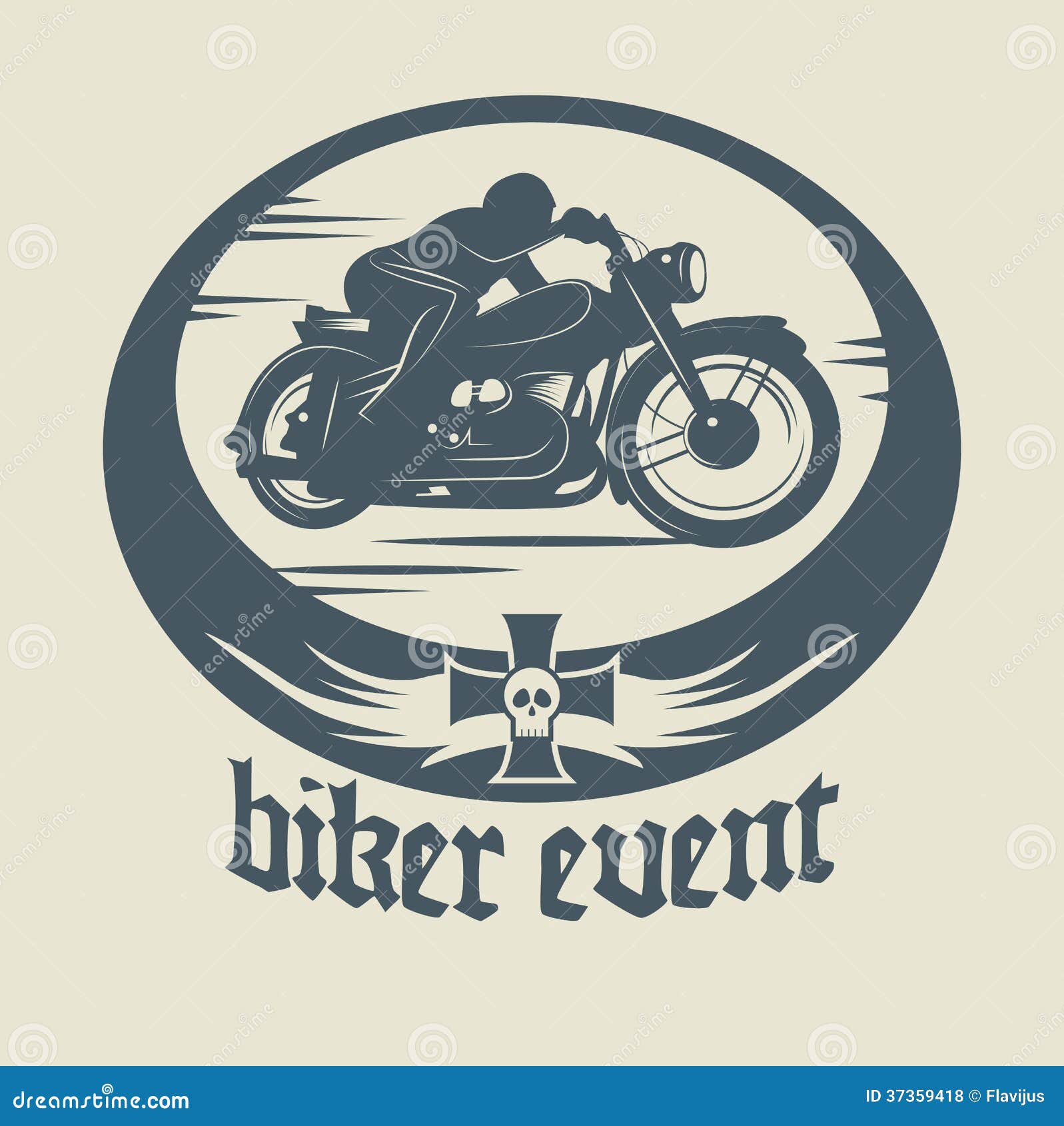 Motorcycle label stock vector. Illustration of antique - 37359418