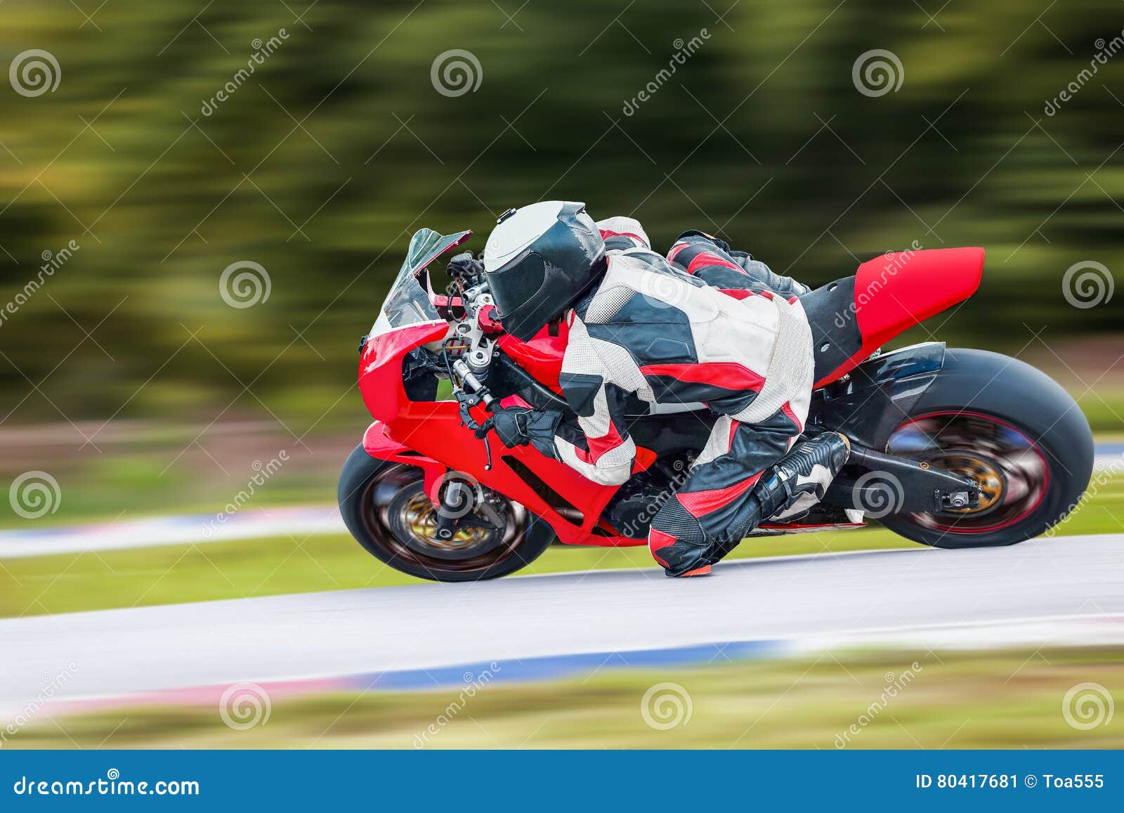 Motorcycle Leaning on Highway Stock Image - Image of leaning, bike ...