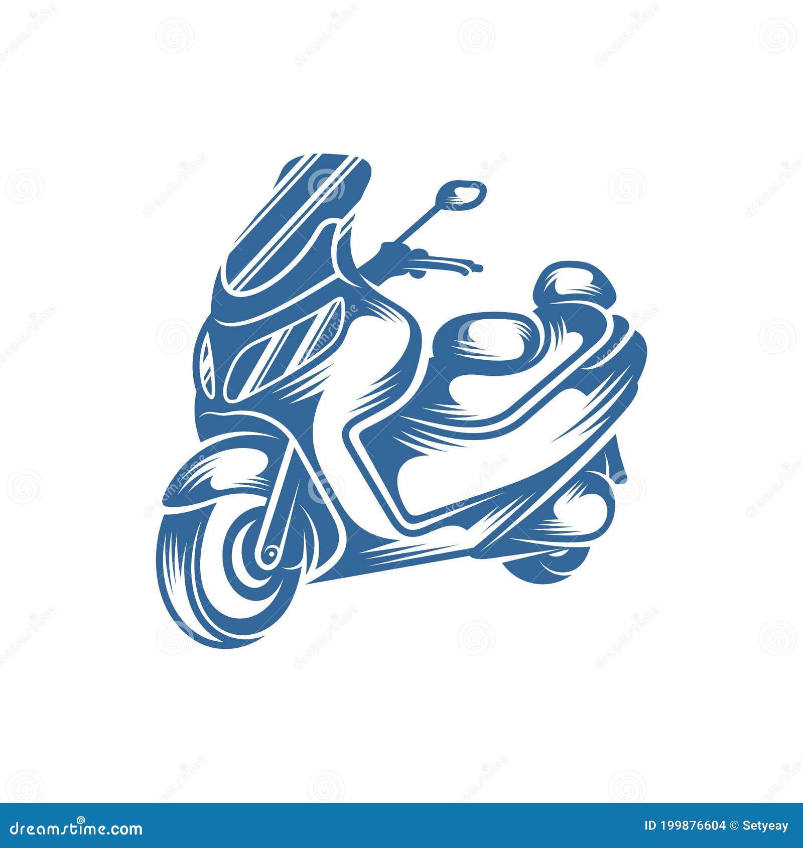 Motorcycle Logo Design Template, Scooter Matic Icon Vector Design ...