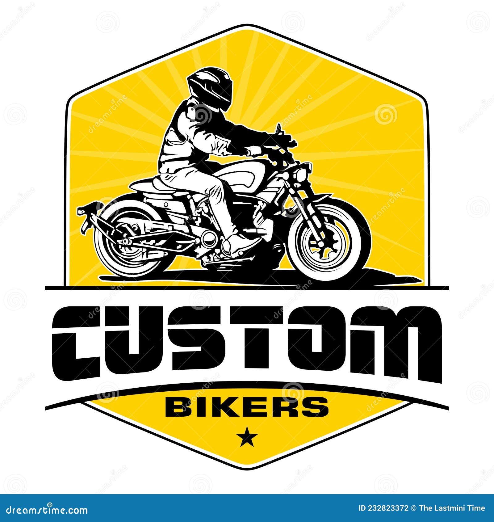 Motorcycle logo design stock vector. Illustration of minimalist - 232823372