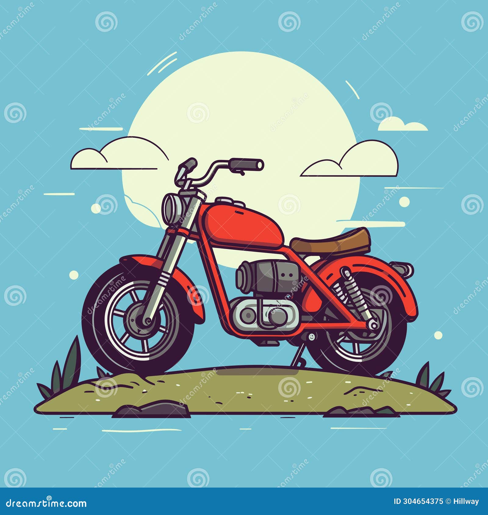Motorcycle Logo Icon Template Cartoon Vector Illustration Stock Vector ...