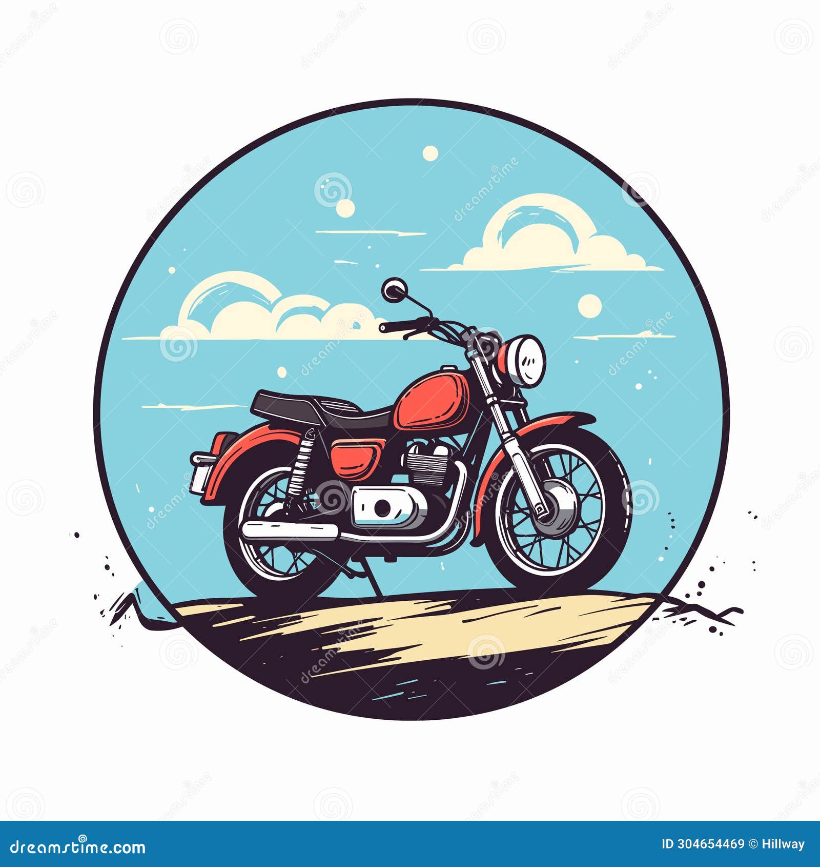 Motorcycle Logo Icon Template Cartoon Vector Illustration Stock Vector ...