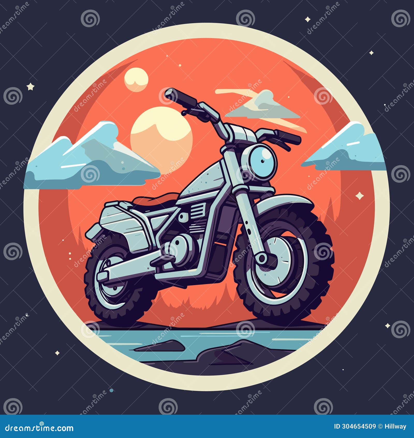 Motorcycle Logo Icon Template Cartoon Vector Illustration Stock Vector ...
