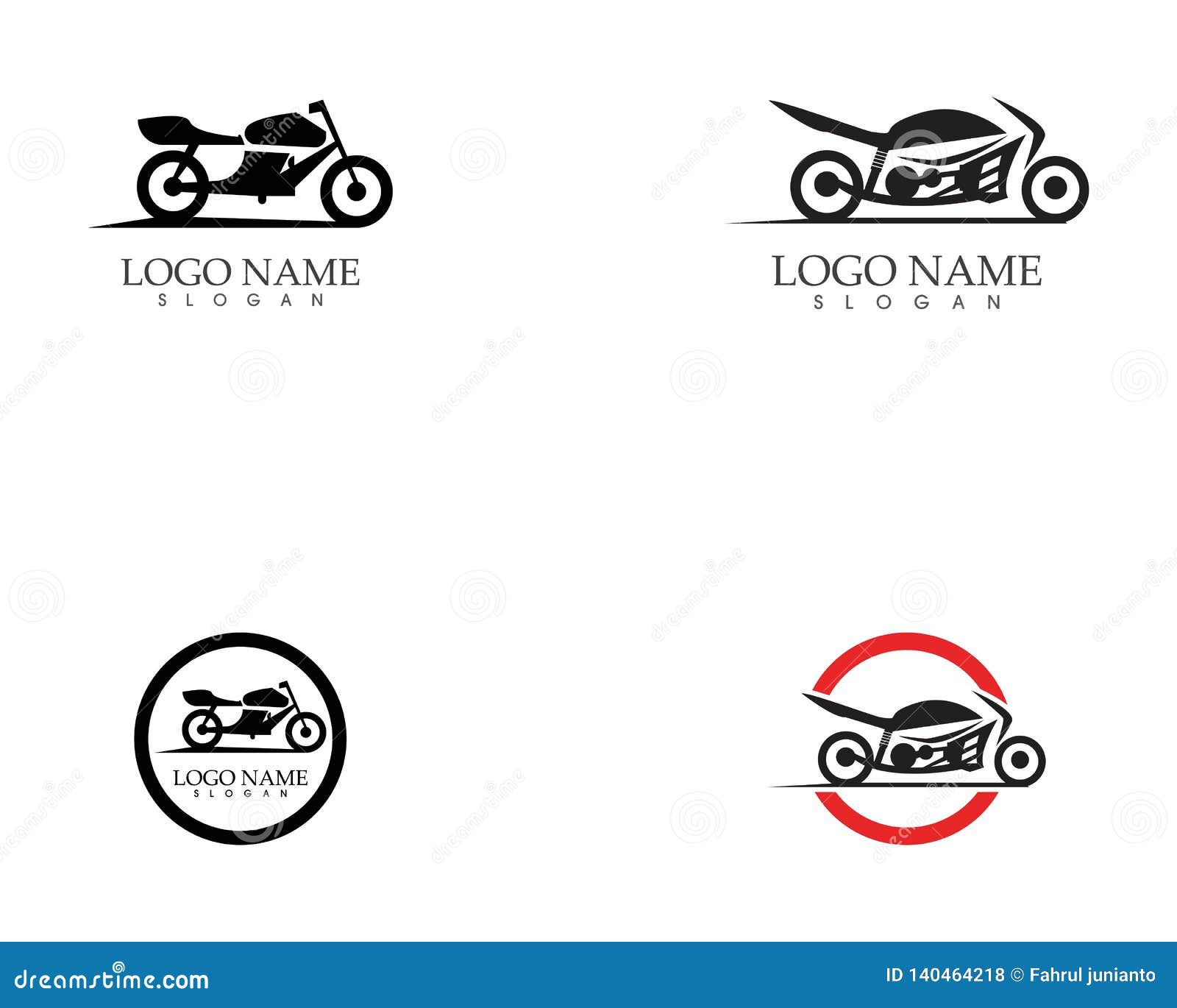 Motorcycle logo template stock vector. Illustration of print - 140464218