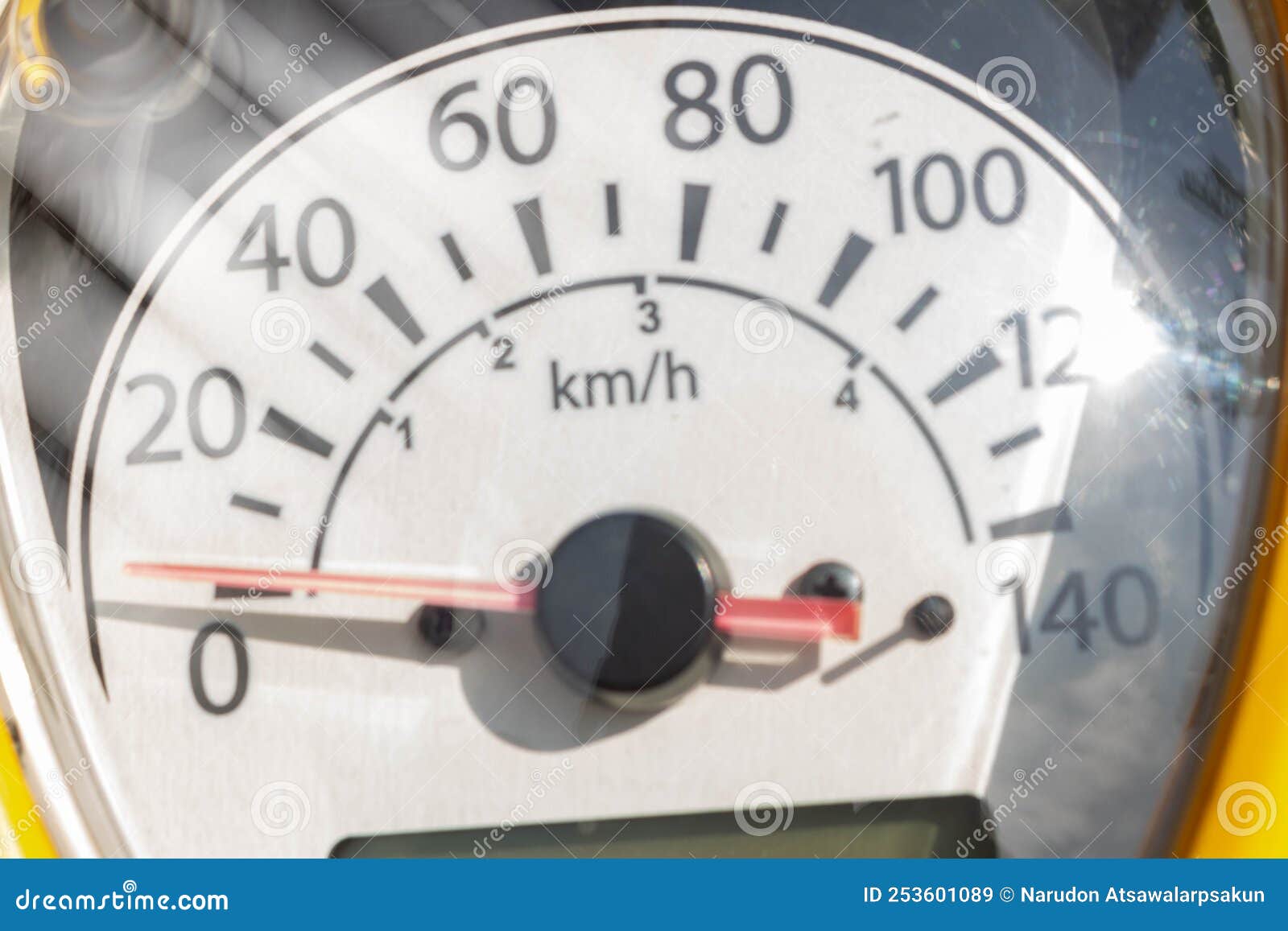 Motorcycle Mileage Engine Yeloow Meter Stock Image - Image of auto ...