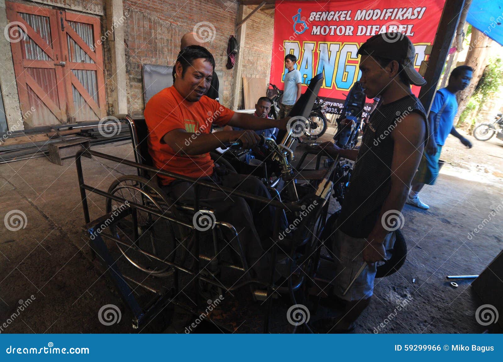 Motorcycle Modification for People with Disabilities Editorial Photo ...