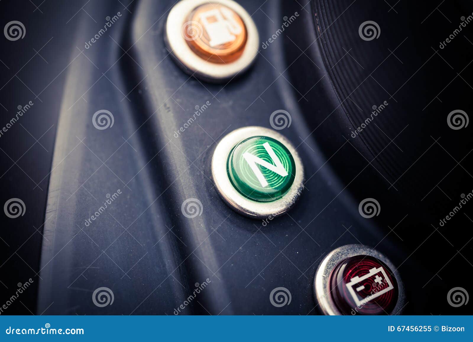 Motorcycle Neutral Switch Indicator Stock Image - Image of switch ...