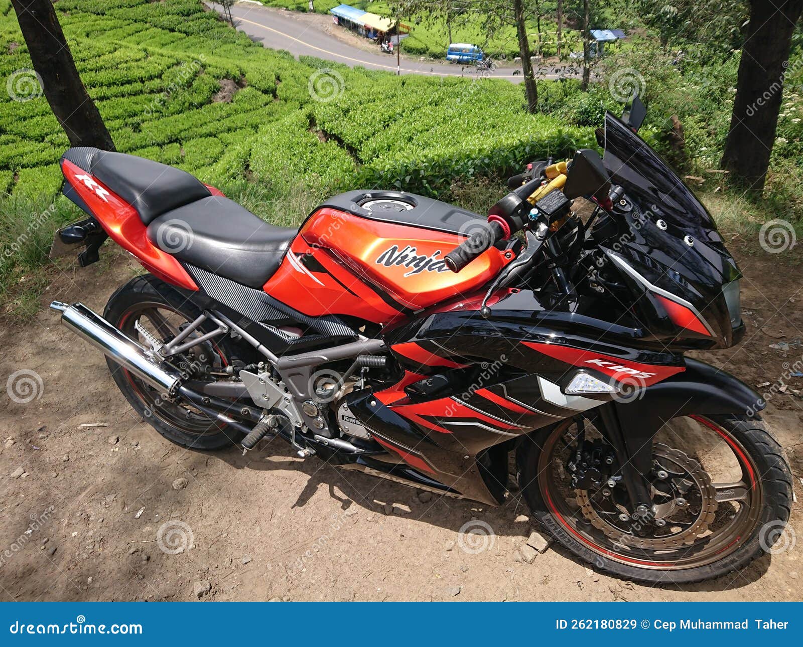 Motorcycle Ninja Rr in Year 2015 Im Green Tea Editorial Stock Image ...