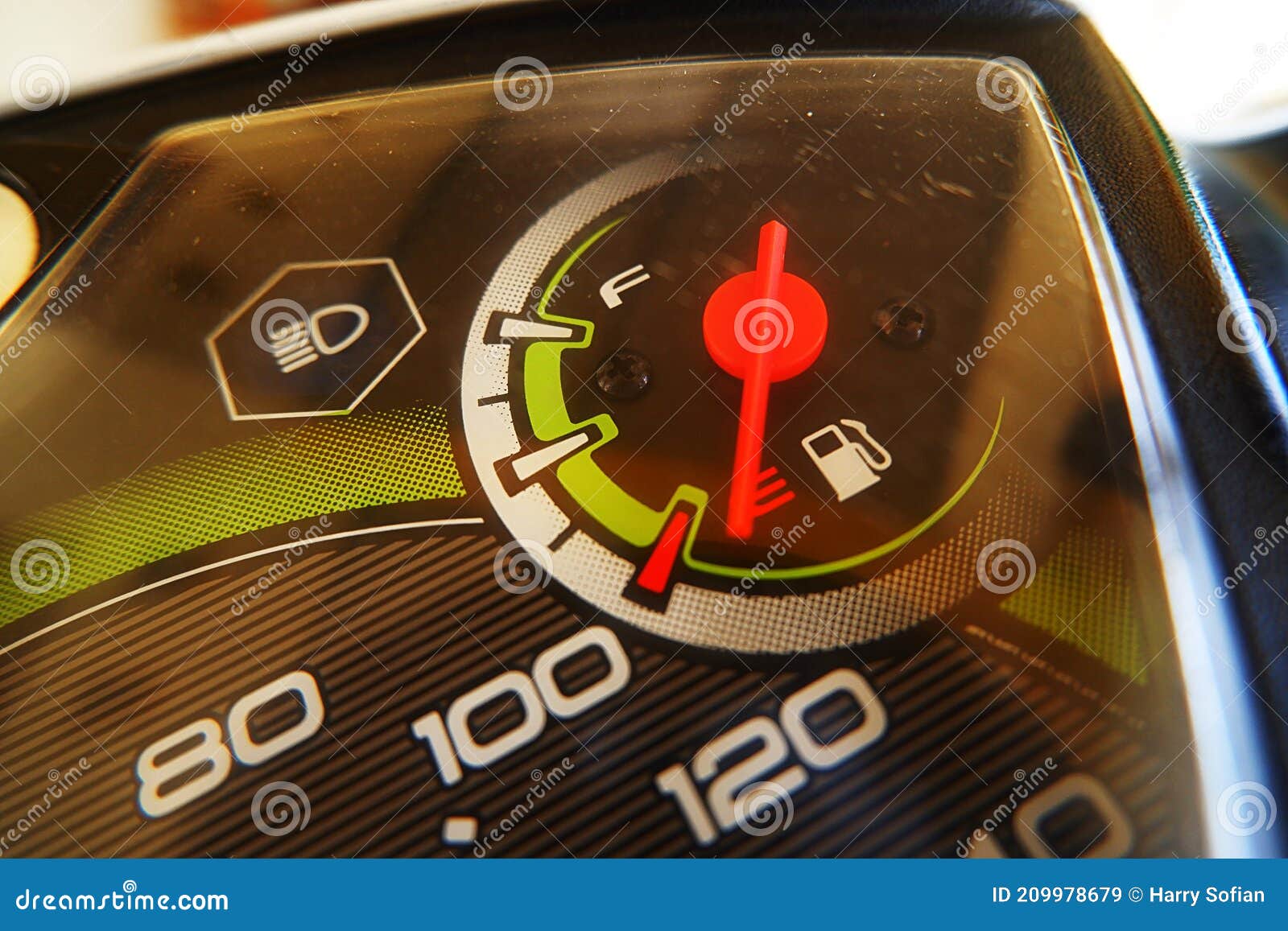 Motorcycle Panel Fuel Indicator Stock Image - Image of capacity, drive ...