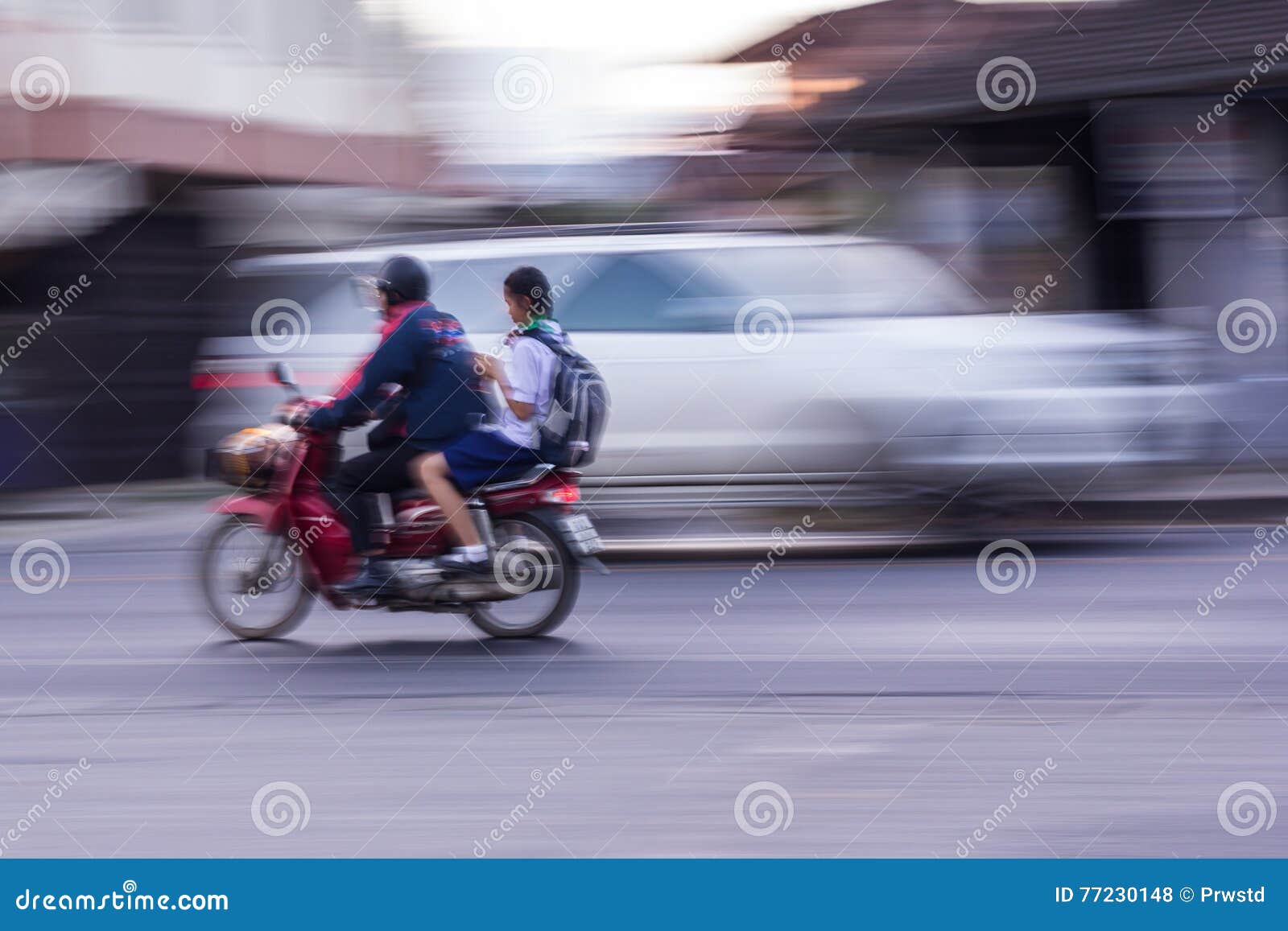 Motorcycle Panning in Road, Asia Editorial Stock Photo - Image of ...
