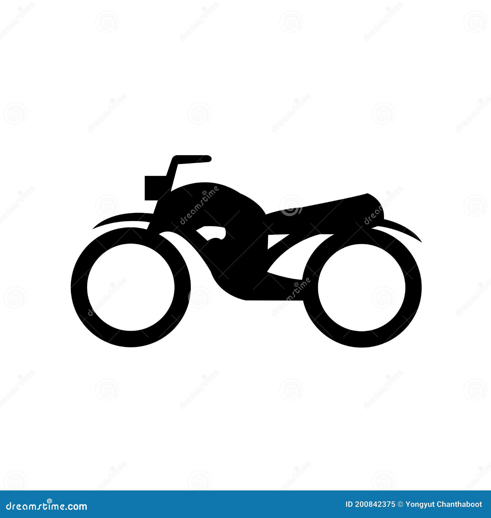 Motorcycle Parking Black Icon,Vector Illustration, Isolated on White ...