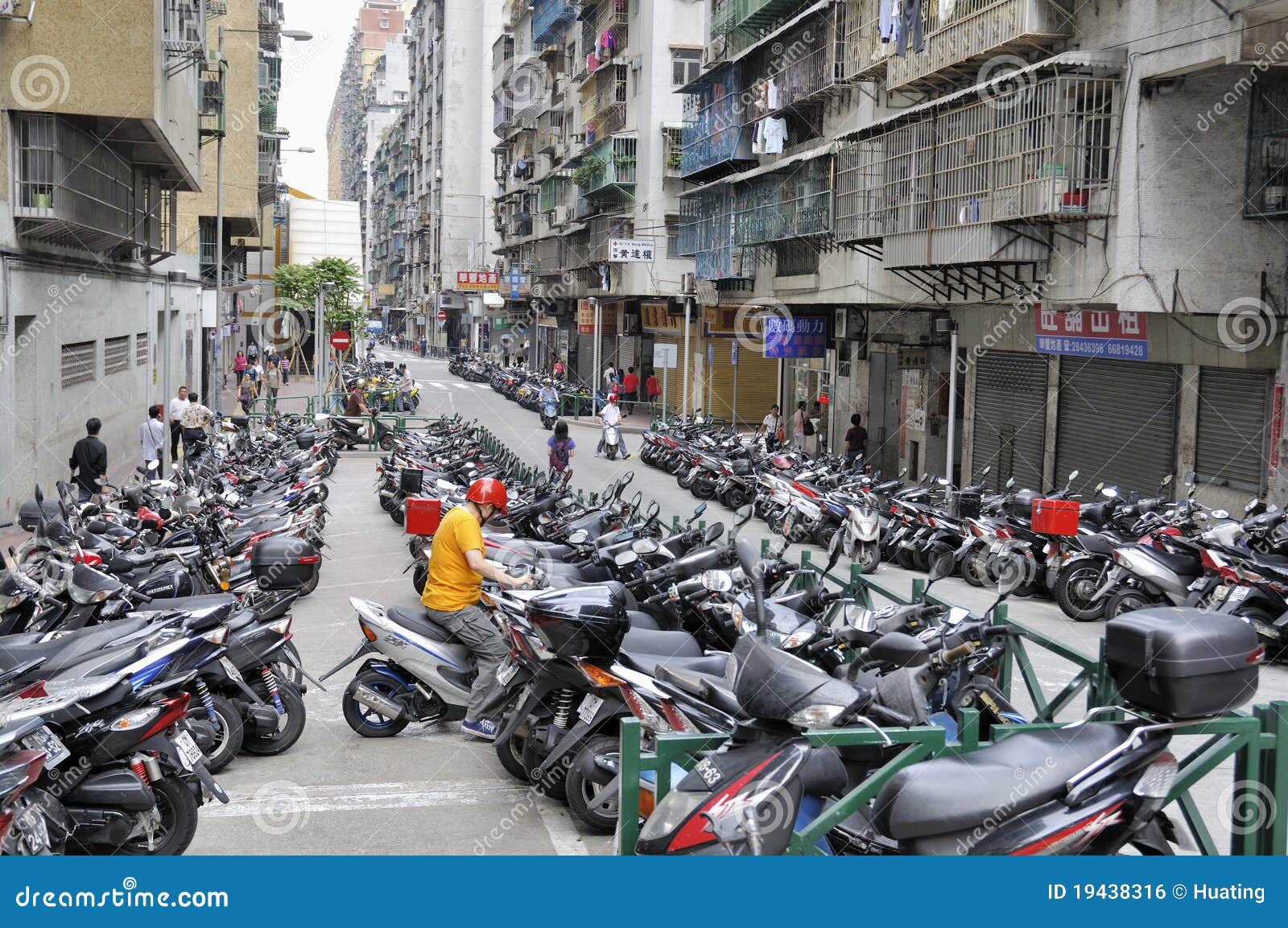 Motorcycle Parking in Macao Editorial Photo - Image of race, lawn: 19438316