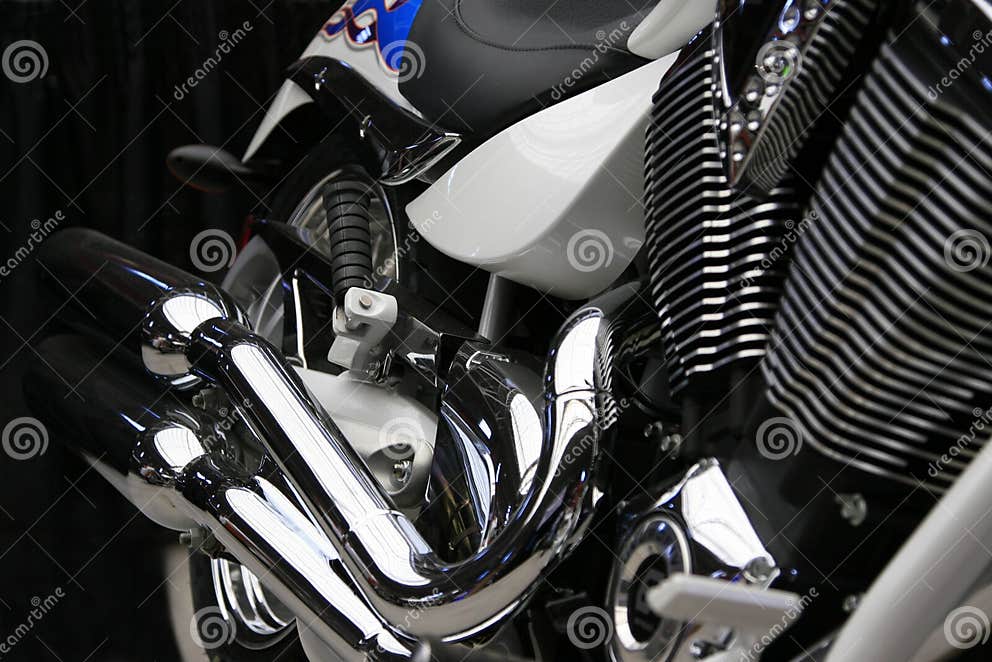 Motorcycle Profile stock photo. Image of reflection, steel - 1945324