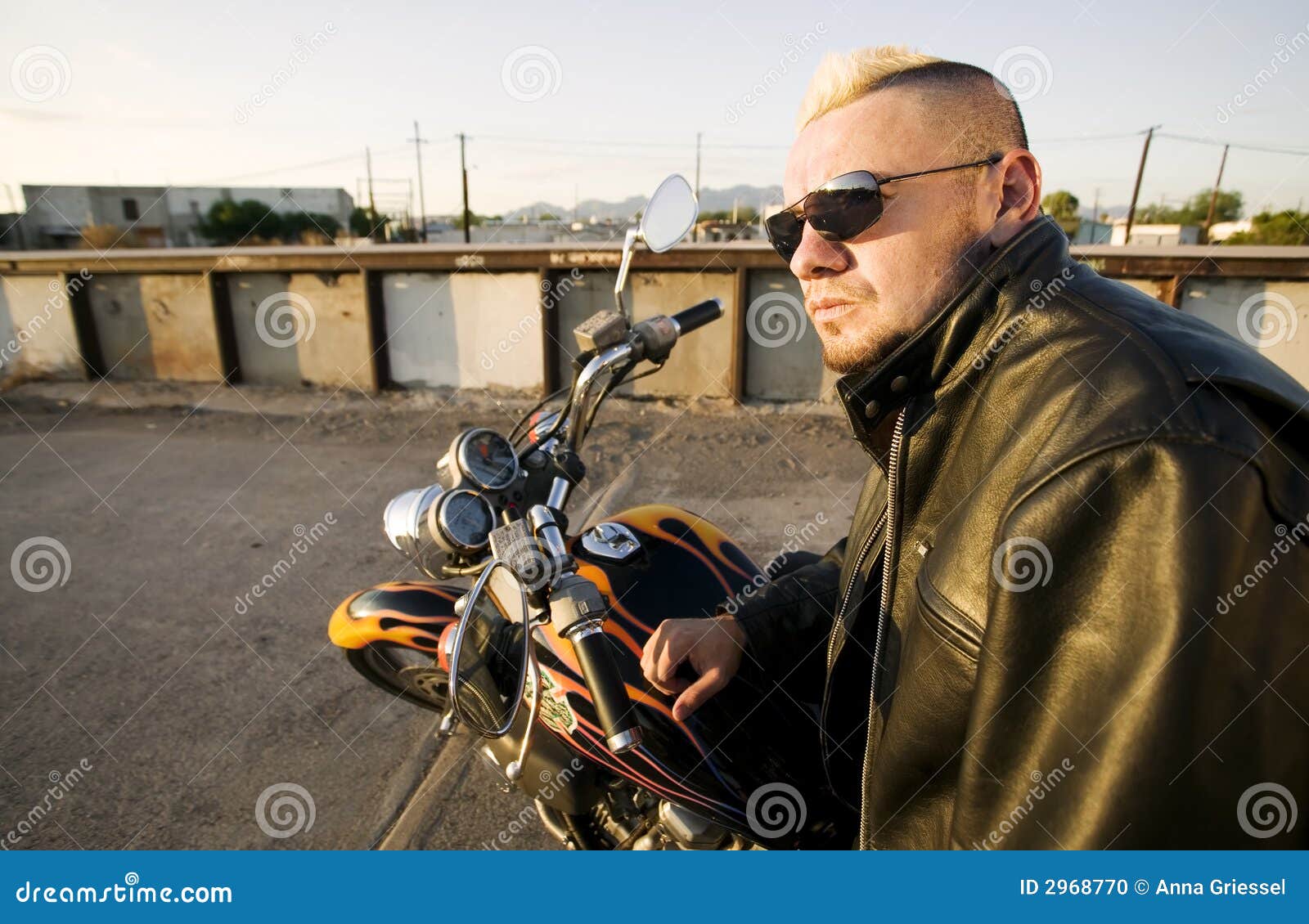 Motorcycle Punk stock photo. Image of punk, glasses, motorcycle - 2968770