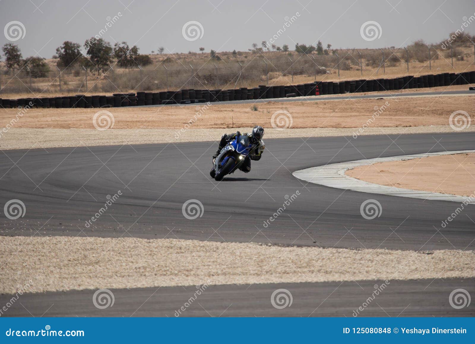 Motorcycle on a Race Track on a Training Day B.b Editorial Stock Photo ...
