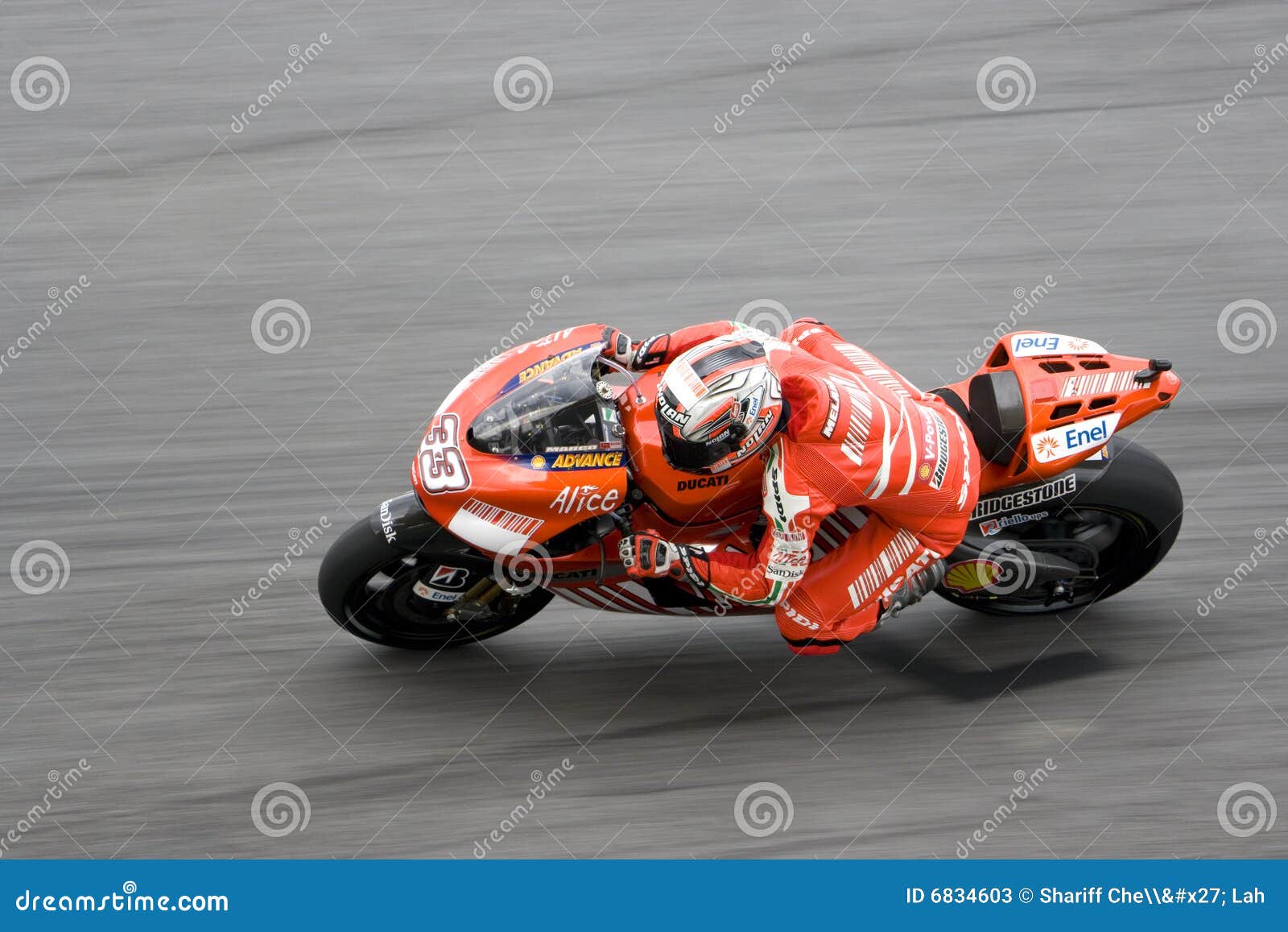 Motorcycle racer in action editorial stock photo. Image of gresini ...