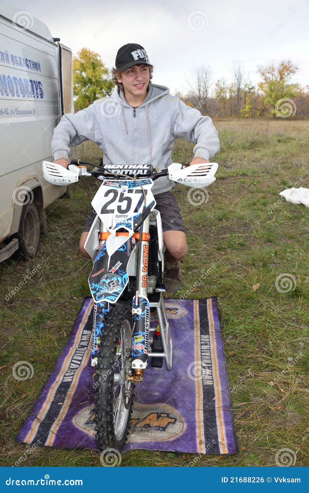 Motorcycle Racer Sitting on a Motorcycle Editorial Photo - Image of ...