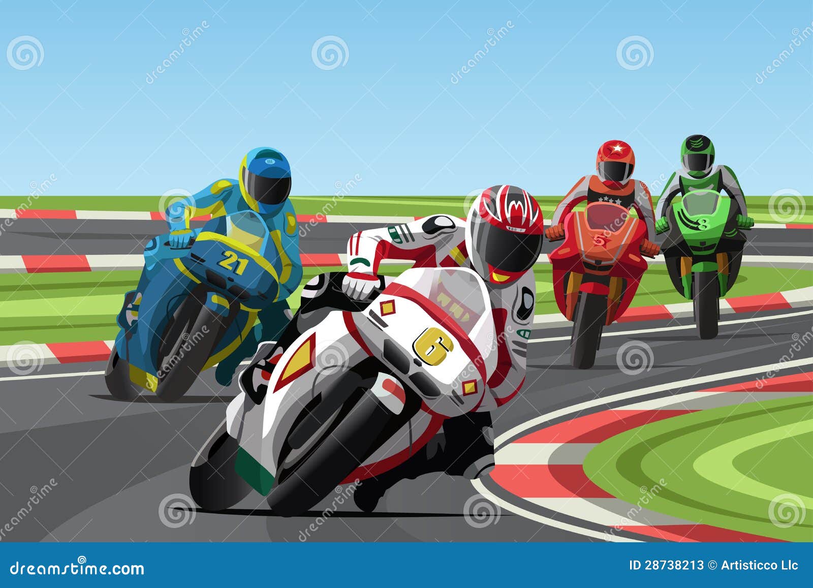 Motorcycle racing stock vector. Illustration of cartoon - 28738213 Motorcycle racing stock vector. Illustration of cartoon - 28738213