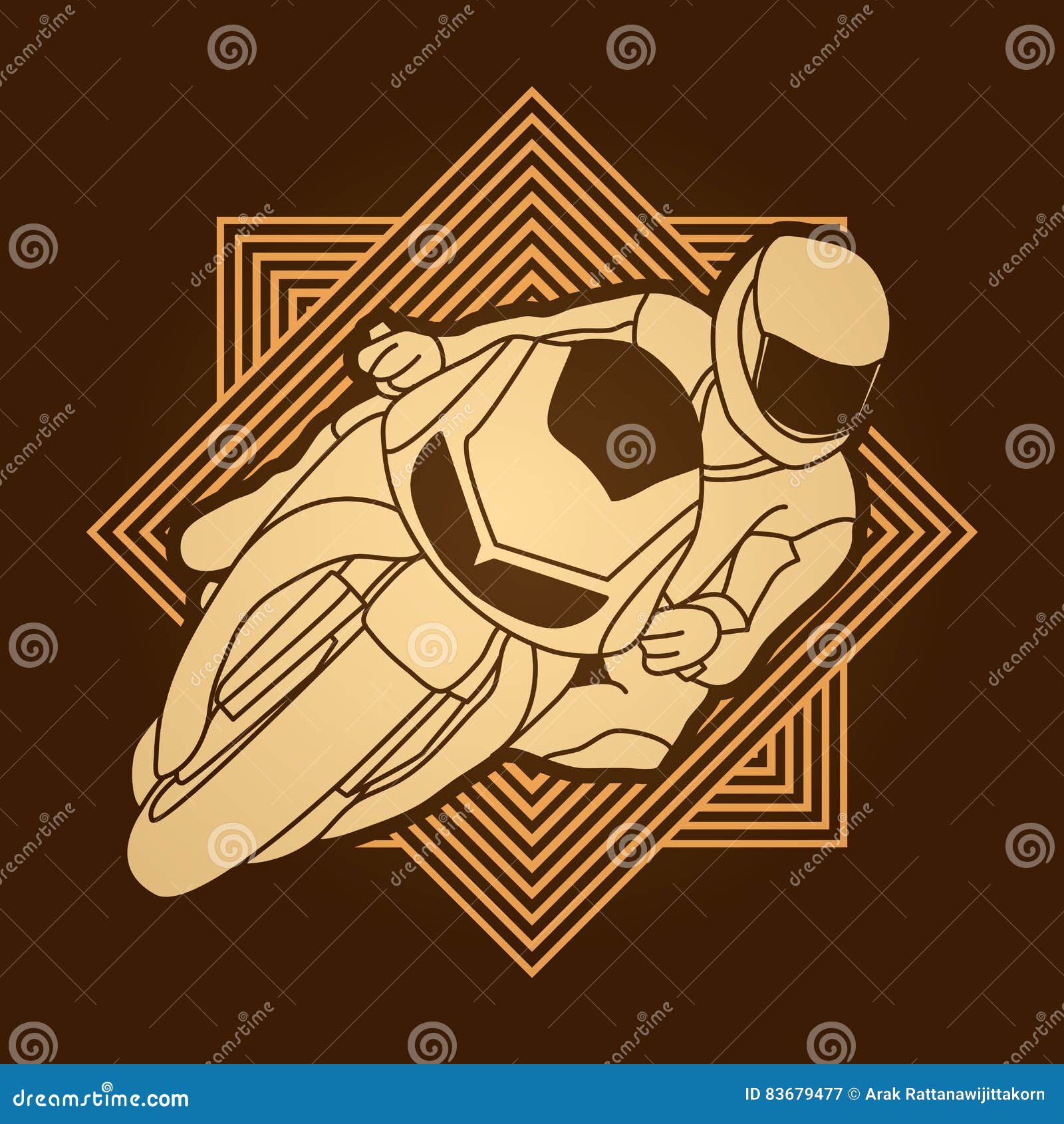 Motorcycle Racing graphic stock vector. Illustration of biker - 83679477
