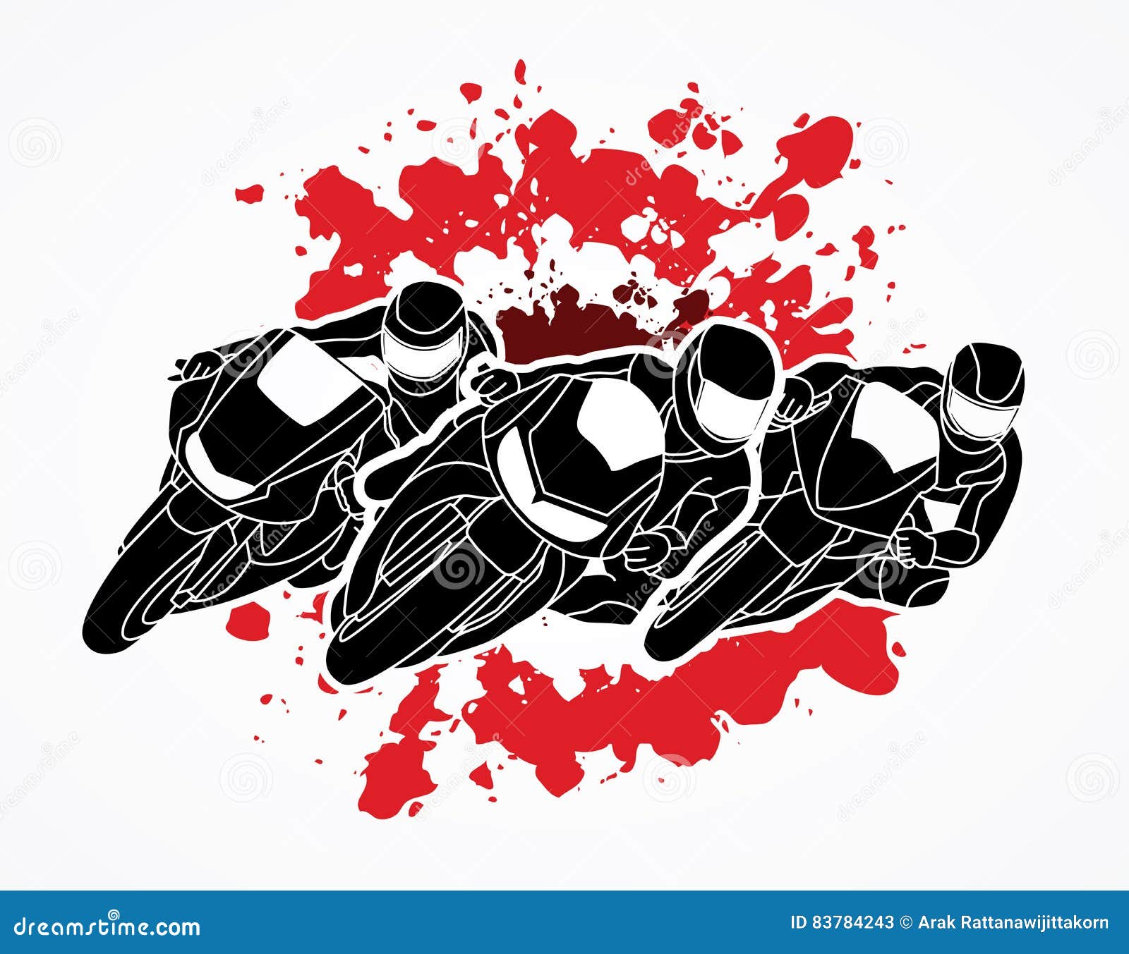 Motorcycle Racing graphic stock vector. Illustration of machine - 83784243