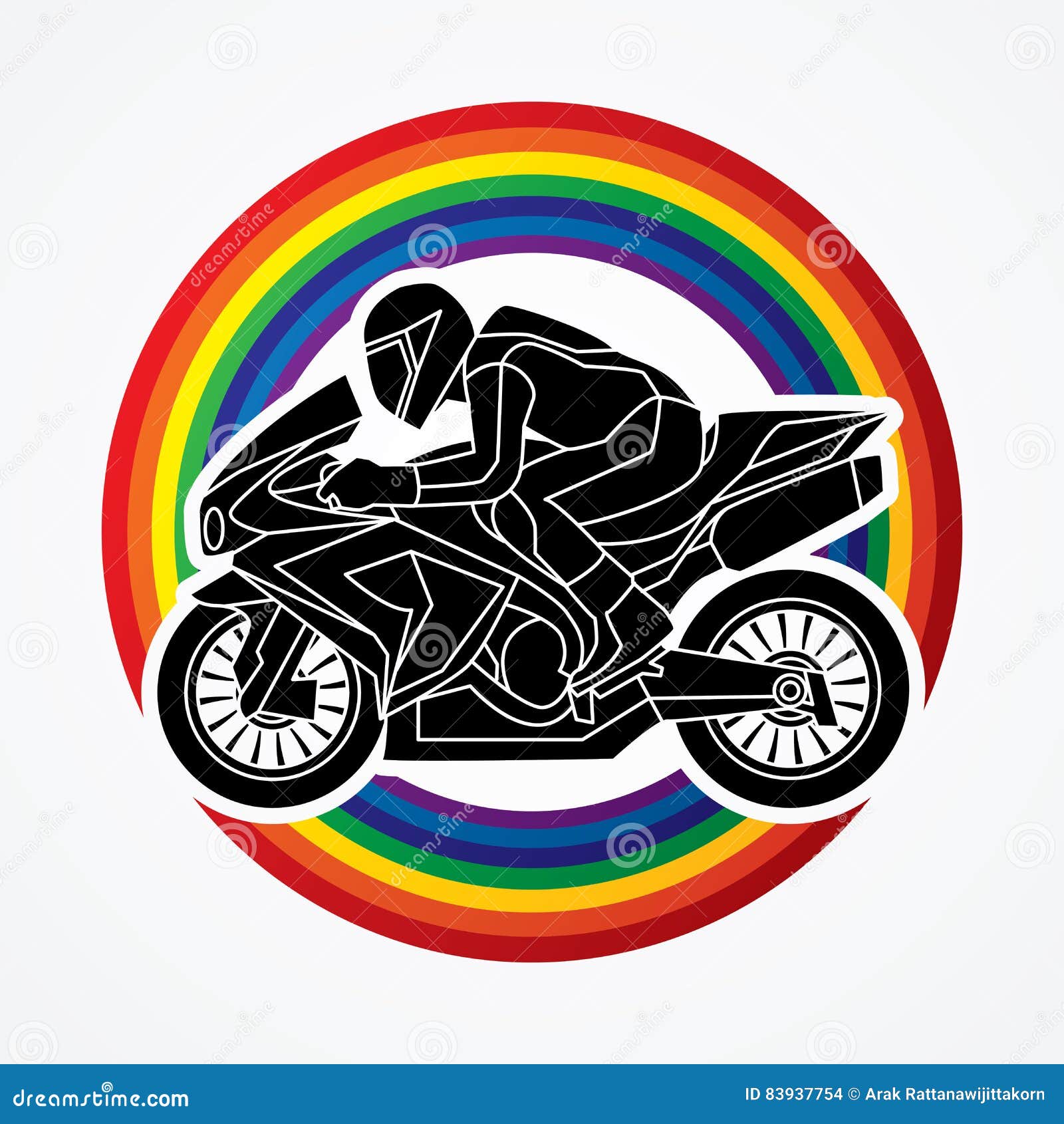 Motorcycle Racing graphic stock vector. Illustration of black - 83937754